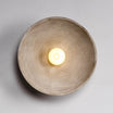 Longleaf Wooden Plate Wall Light In White : Tudo&Co – Tudo And Co
