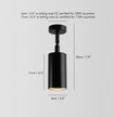 Lux Minimalist Line suspended rod spot light - in black by Tudo and Co ...