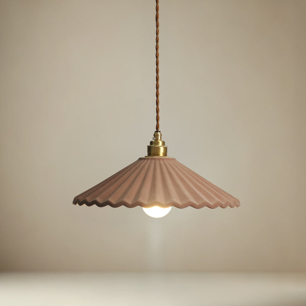Clay velvet fluted pendant light: Tudo and co – Tudo And Co