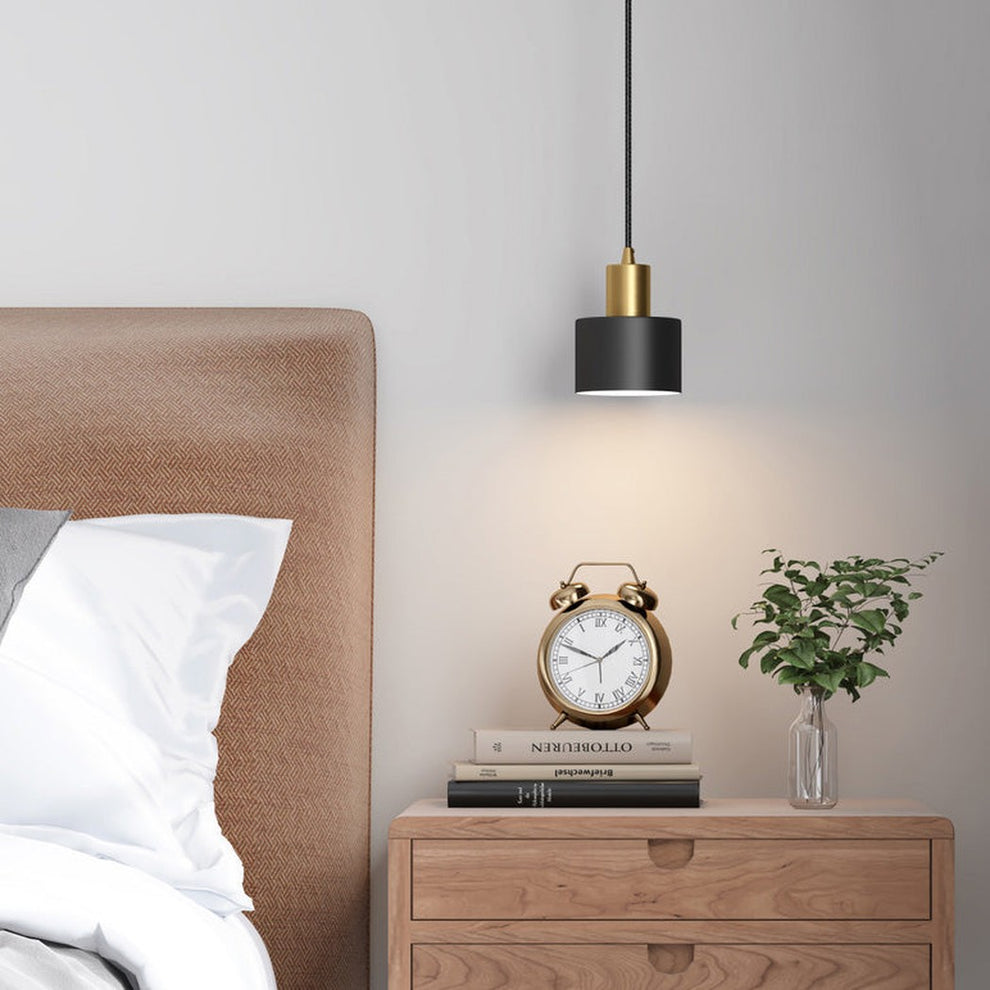 Raffles two tone black and brass pendant light – Tudo And Co