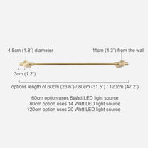 Chester Minimalist Line LED Brass Wall Light - Tudo and Co – Tudo And Co