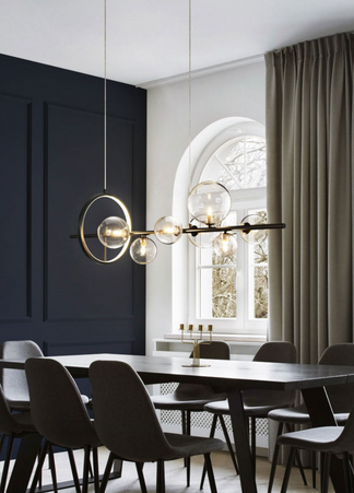 Soho modern luxury linear pendant light chandelier: Tudo and Co – Tudo ...