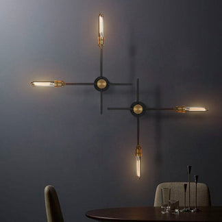 Circa - 2 line duo head wall light sconce: Tudo and co – Tudo And Co